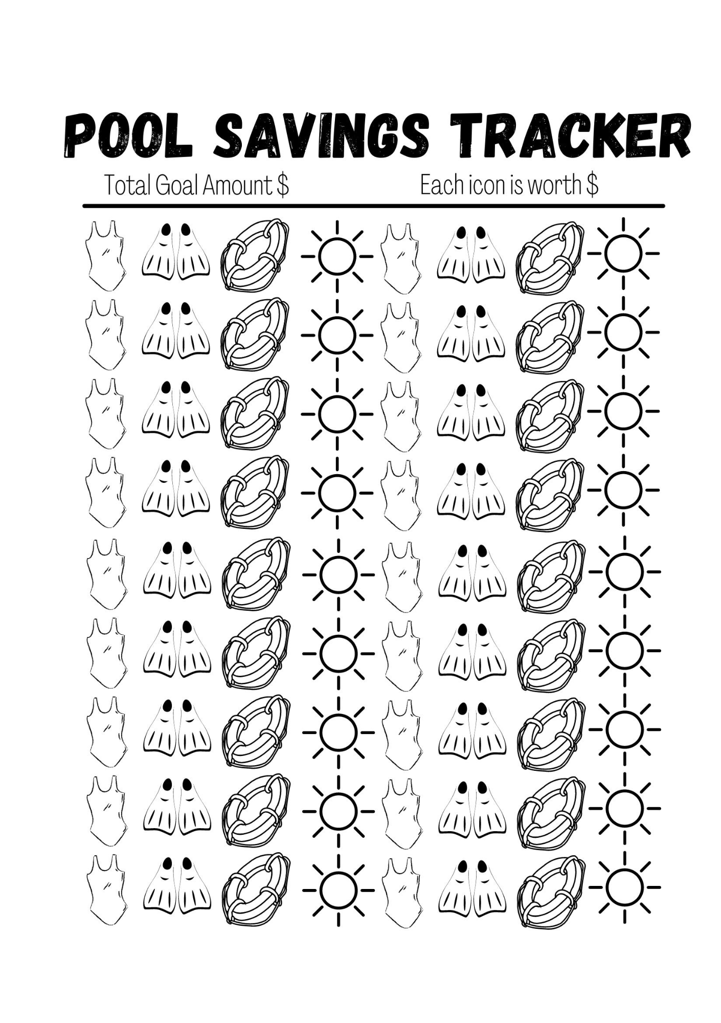 Pool Savings Tracker